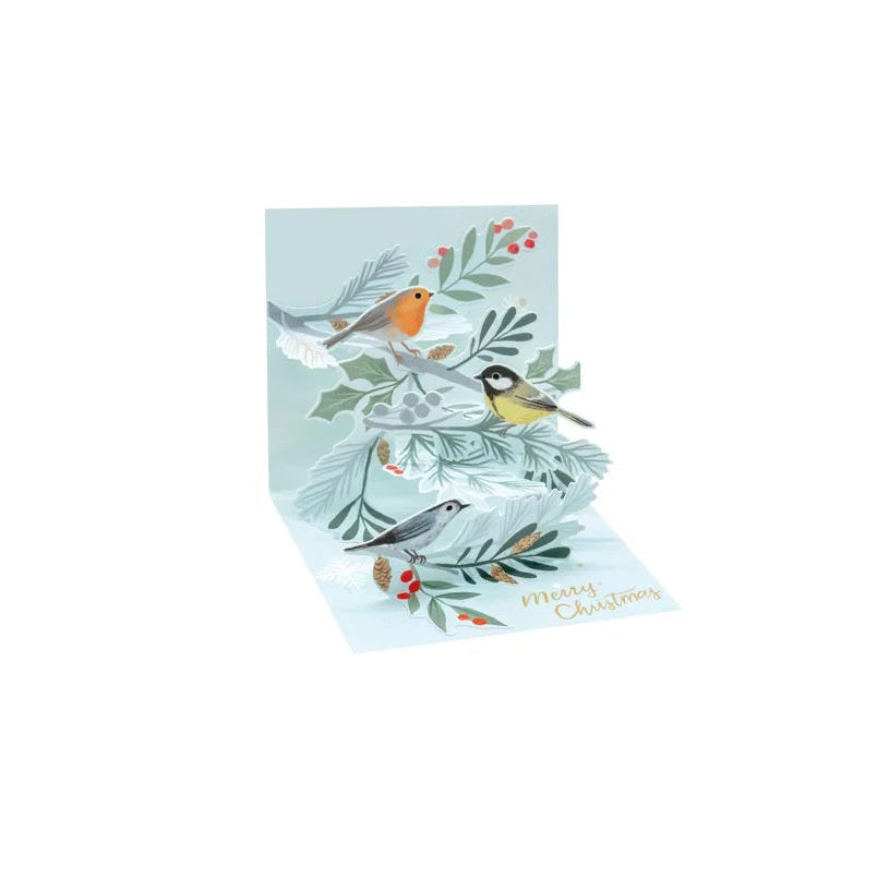 3D-joulukortti Ohh Deer - Winter Birds – Putinki